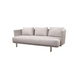 Cane-Line Moments 3-Sitzer Sofa inkl. sand Cane-Line AirTouch Kissensatz