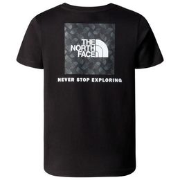 The North Face - Boy's S/S Redbox Tee with Back Box Graphic - T-Shirt Gr S schwarz