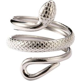 Firetti Fingerring Schmuck Geschenk Damenring Schlange, Made in Germany, silberfarben