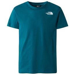The North Face - Boy's S/S Redbox Tee with Back Box Graphic - T-Shirt Gr L blau