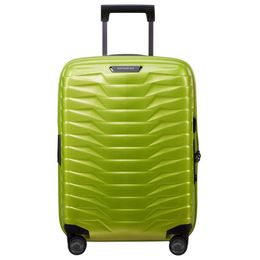 Samsonite Koffer PROXIS 55 exp, 4 Rollen, Handgepäck-Koffer Reisekoffer TSA-Zahlenschloss USB-Schleuse, grün