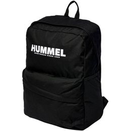 Hummel Rucksack HMLLEGACY CORE BACKPACK (1-tlg), Asymmetrischer Reißverschlussverlauf, schwarz