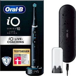 Oral-B Elektrische Zahnbürste iO Series 10 Luxe Edition, Aufsteckbürsten: 1 St., Magnet-Technologie, schwarz