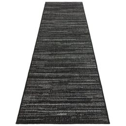 Läufer Mèlange, ELLE DECORATION, rechteckig, Höhe: 5 mm, Flachgewebe, In-& Outdoor, Modern, Wendeteppich, Balkon, Wohnzimmer, schwarz|weiß