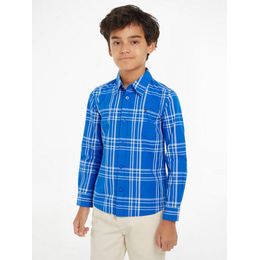 Tommy Hilfiger Langarmhemd CHECK SHIRT L/S Kinder bis 16 Jahre, blau