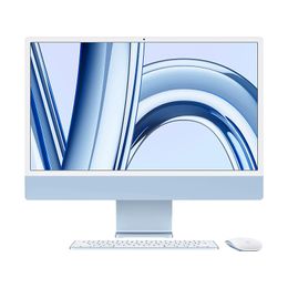 Apple iMac (2023), All-in-One PC mit 23.5 Zoll Display, Apple M3 Chip, 8 GB RAM, 10-Core GPU, 256 SSD, Blau