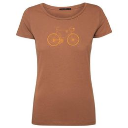 Greenbomb - Women's Bike Classic Loves - T-Shirts - T-Shirt Gr XS braun