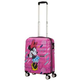 American Tourister® Kinderkoffer WAVEBREAKER DISNEY 55, 4 Rollen, Kinderreisegepäck Koffer TSA-Zahlenschloss, bunt