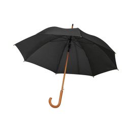 Livepac Office Stockregenschirm Automatik-Regenschirm mit Holzgriff / Farbe: schwarz