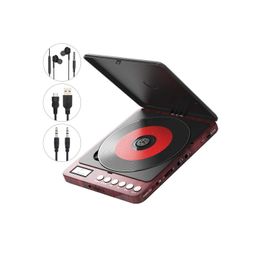 KLLGIA Persönlicher Wiederaufladbarer MP3-CD- Spieler Tragbarer CD Player MP3-Player
