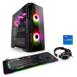 CSL Gaming-PC "HydroX V27318" Computer Gr. Microsoft Windows 11 Home (64 Bit), 32 GB RAM 1000 GB SSD, schwarz