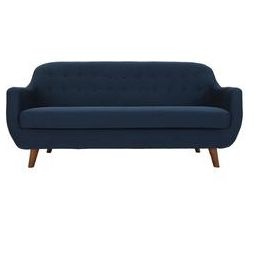 Miliboo Design-Sofa 3 Plätze Blau YNOK