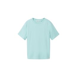 Tom Tailor Denim Damen Basic T-Shirt, grün, Uni, Gr. XL