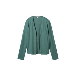 Tom Tailor Damen Basic Cardigan, grün, Uni, Gr. XL