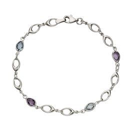 Diamonds by Ellen K. Fascination by Ellen K. Armband 375 Gold mit Blautopas (beh.) und Amethyst