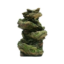 SONSTIGE VERNIER - Polyresin, Mini-Wasserfall mit eigenem Wasserreservoir - 600l/h, 3x1 LEDs wei&szlig;