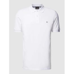 Christian Berg Slim Fit Poloshirt im unifarbenen Design