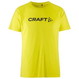 Craft - Core Unify Logo Tee - Funktionsshirt Gr S gelb