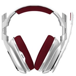 Logitech A40 Kopfhörer Noise cancelling gaming verdrahtet mit Mikrofon - Weiß/Rot