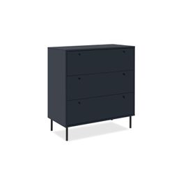 SONSTIGE Kommode CARACAS (BHT 80x90x40 cm) BHT 80x90x40 cm blau Sideboard Bürokommode Anrichte