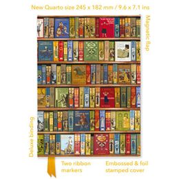 Premium Notizbuch Quartformat: Bodleian Library, Bücherregal Halligalli