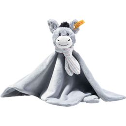 Steiff Soft Cuddly Friends Schmusetuch "Dinkie Esel", grau