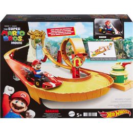 Hotwheels Hot Wheels Super Mario Brothers Rennbahn "Kong Island Track Set", mehrfarbig