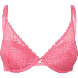 s.Oliver Amelie Push-Up BH, Spitze, Anhänger, für Damen, pink, 70B