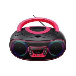 Denver TCL-212BT - Pink - Boombox - CD - FM - USB - Bluetooth