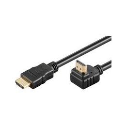 goobay High-Speed-HDMI 90&deg;-Kabel mit Ethernet schwarz, 5 Meter