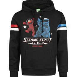 Sesamstraße Sesamstraße Sesame Street Fever - Elmo und Krümelmonster Kapuzenpullover schwarz in L