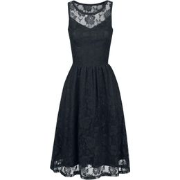 Gothicana by EMP Sleeveless Lace Dress Mittellanges Kleid schwarz in L