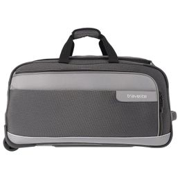 Travelite Reisetasche VIIA, Duffle Bag Sporttasche mit Trolleyfunktion, grau