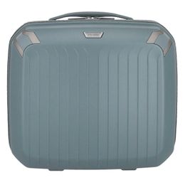 Travelite Beautycase Beautycase ELVAA, Kosmetikkoffer Trolley-Aufsteckfunktion, passend dazu Koffer ELVAA, blau|grau