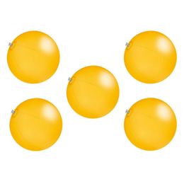 Livepac Office Wasserball 5x Strandball / Wasserball / Farbe: gelb