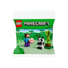 Lego® Konstruktionsspielsteine Minecraft Steve mit Baby-Panda