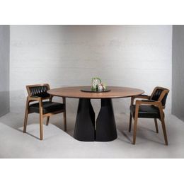 JVmoebel Esszimmer-Set Luxur Braun Esstisch und 4x Modern Stühle für Ihre Stilvoll Esszimmer