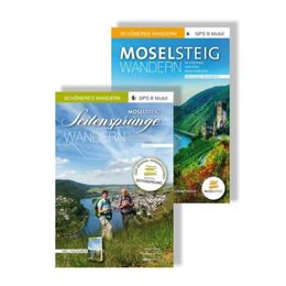 Moselsteig & Seitensprünge Geschenk-Set: Die schönsten Strecken- und Rundwege an der Mosel, 2 Bde., m. 2 Karten - Ulrike Poller, Wolfgang Todt, Kartoniert (TB)
