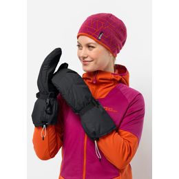 Skihandschuhe Jack Wolfskin "ALPSPITZE 3IN1 GLOVE" Gr. XL, schwarz-weiß (phantom) Damen Handschuhe Sporthandschuhe