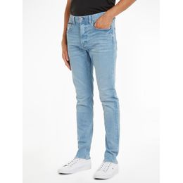 5-Pocket-Jeans Tommy Hilfiger "TAPERED HOUSTON TH FLEX TUMON" Gr. 38, Länge 32, blau (hampton indigo) Herren Jeans 5-Pocket-Jeans