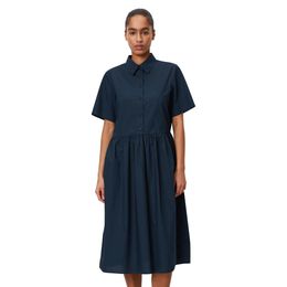 Marc O'Polo Hemdblusenkleid MARC O'POLO DENIM Gr. XS, N-Gr, blau (navy teal) Damen Kleider Blusenkleider