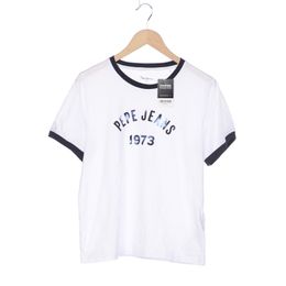 Pepe Jeans Damen T-Shirt, weiß, Gr. 42