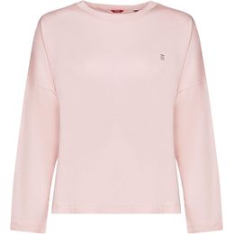 Esprit Amelia Schlafanzug-Oberteil, Logo-Print, für Damen, rosa, 36