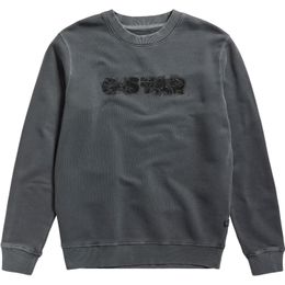 G-Star Raw Sweatshirt, Baumwolle, Logo, für Herren, schwarz, L