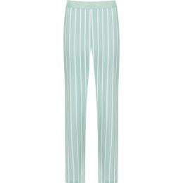 Mey Elva Schlafanzug-Hose, Gummibund, Streifen-Look, für Damen, grün, 42