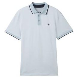 Tom Tailor Herren Basic Poloshirt, weiß, Uni, Gr. XL