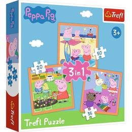 Trefl 3 in 1 Puzzle Peppa Pig