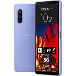 Sony Smartphone "Xperia 10 IV" Mobiltelefone 5.000 mAh Akku lila (lavendel) Smartphone Android