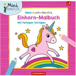 Mein kunterbuntes Einhorn-Malbuch, Kartoniert (TB)