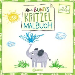 Loewe Mein buntes Kritzel-Malbuch (Elefant) - Norbert Pautner, Kartoniert (TB)